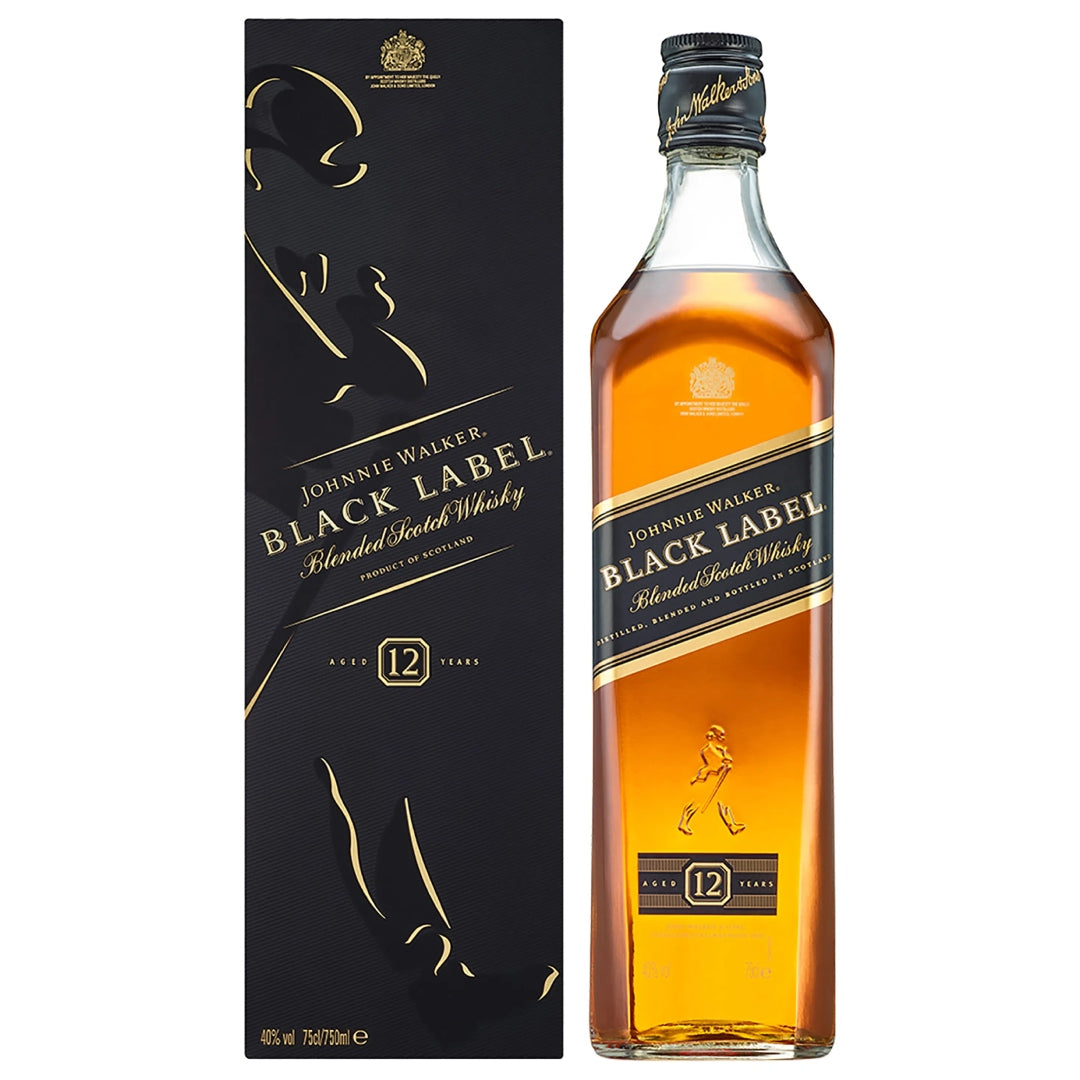 Whisky Johnnie Walker BLACK LABEL Botella – Casa Del Ron